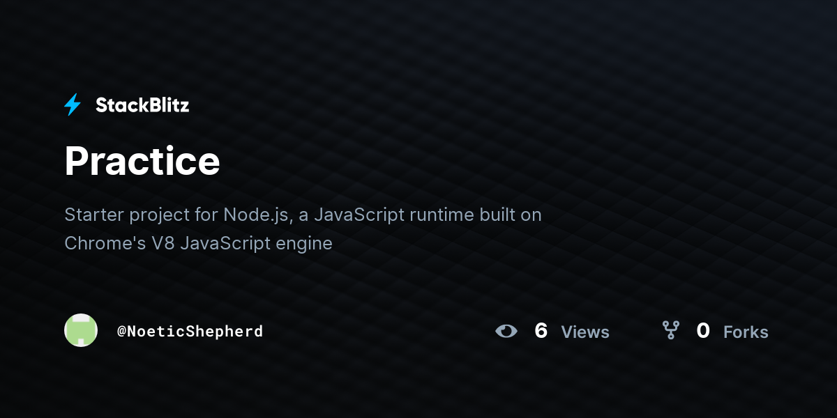 Practice - StackBlitz