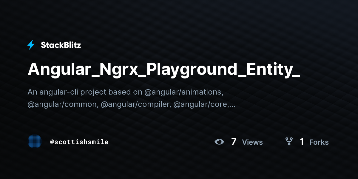 Angular_Ngrx_Playground_Entity_adapter - StackBlitz