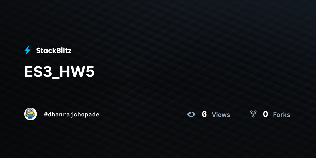ES3_HW5 - StackBlitz