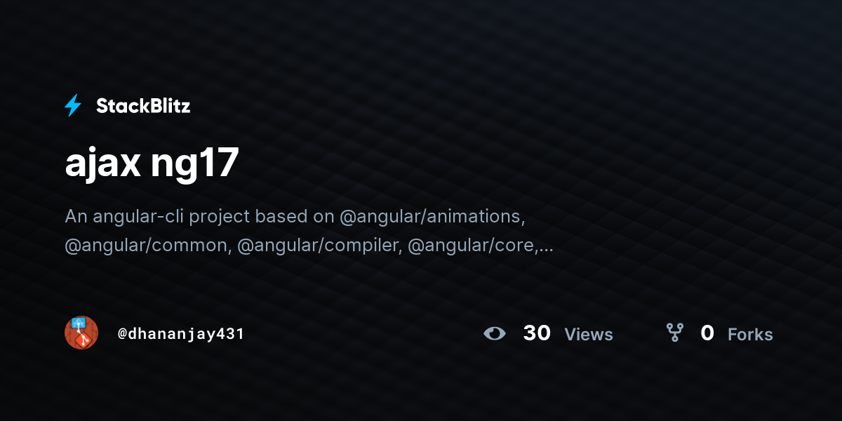 ajax ng17 - StackBlitz