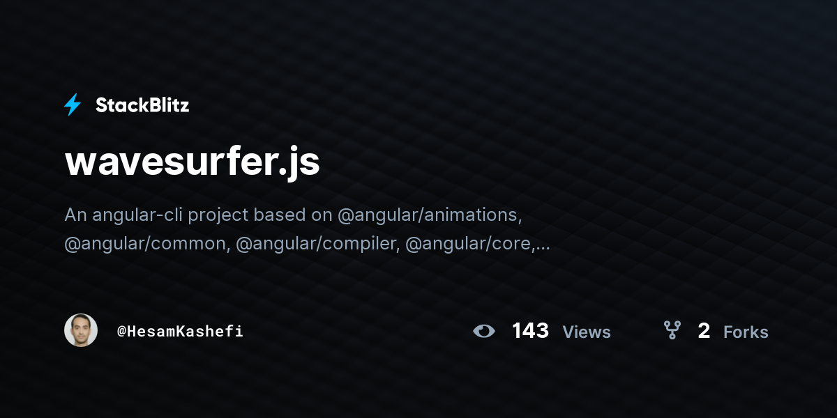 wavesurfer.js - StackBlitz