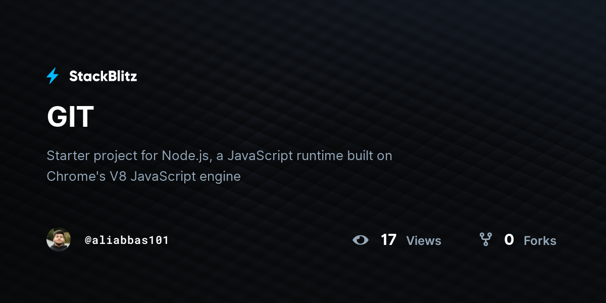 GIT - StackBlitz