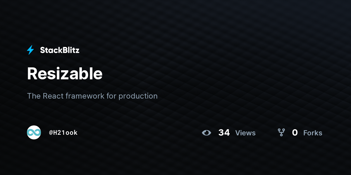 Resizable - StackBlitz