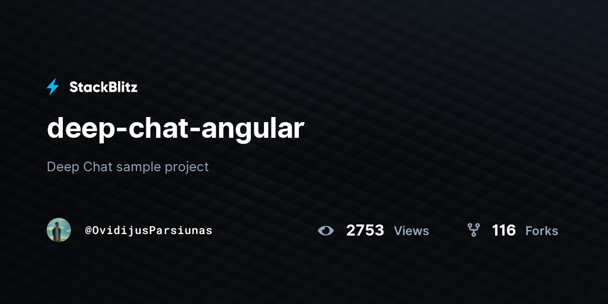 deep-chat-angular - StackBlitz