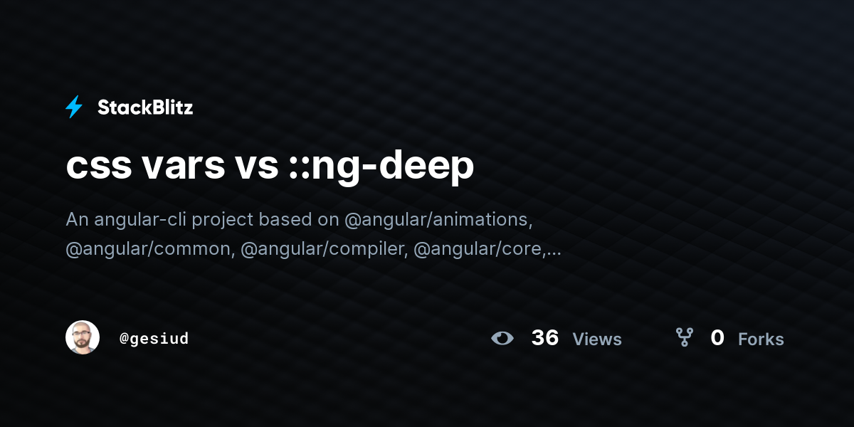 css vars vs ::ng-deep - StackBlitz