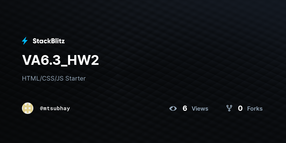 VA6.1_HW2 - StackBlitz