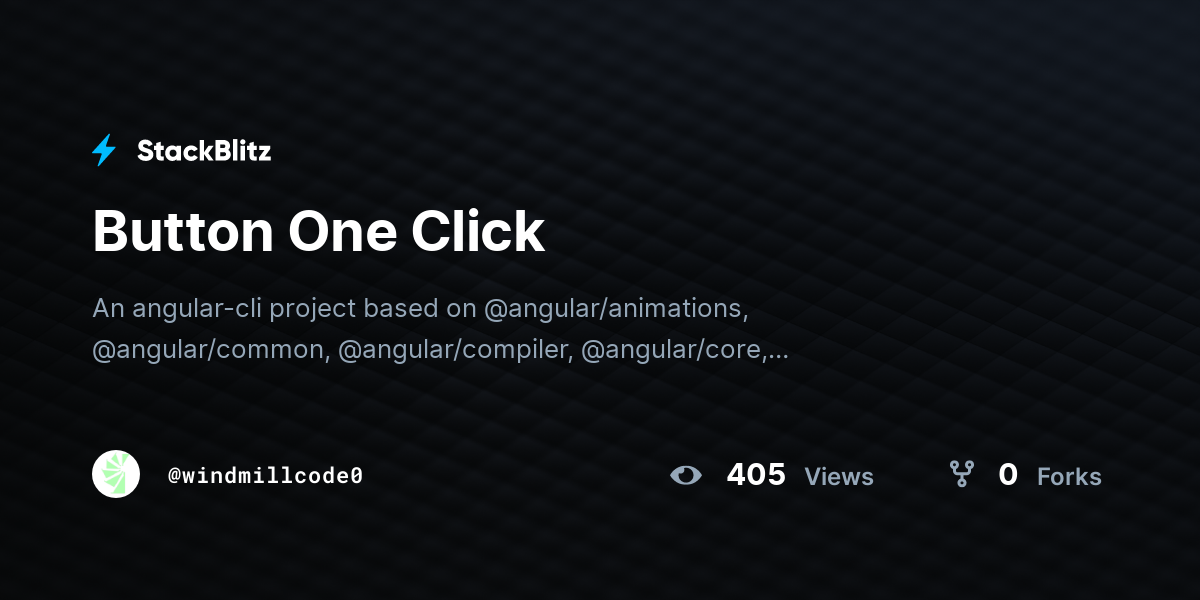 Button One Click - StackBlitz