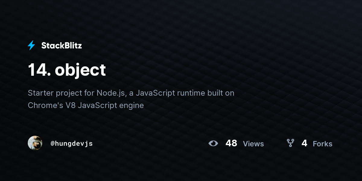 14. object - StackBlitz