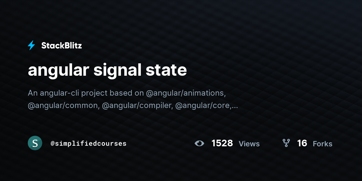 angular signal state - StackBlitz
