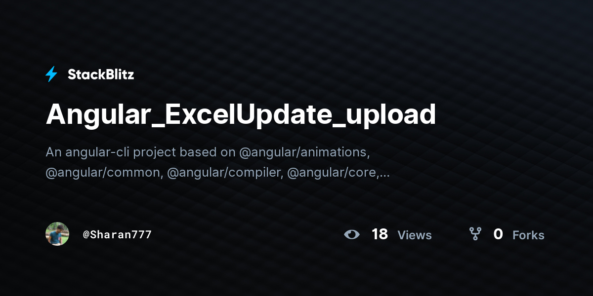 Angular_ExcelUpdate_upload - StackBlitz