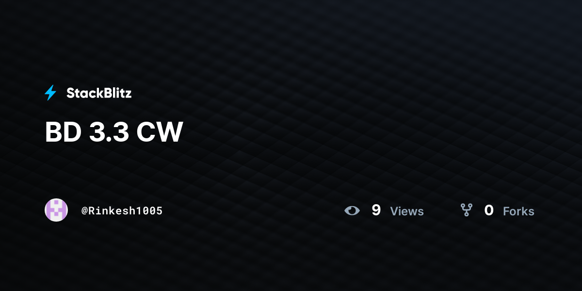 Bd 3 3 Cw Stackblitz
