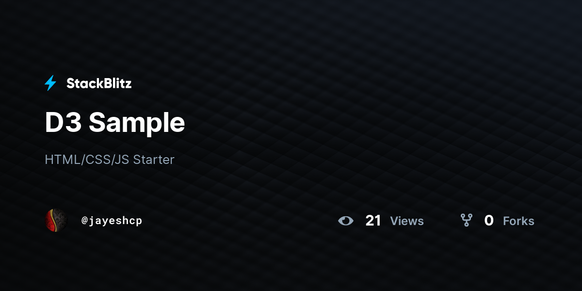 D3 Sample - StackBlitz