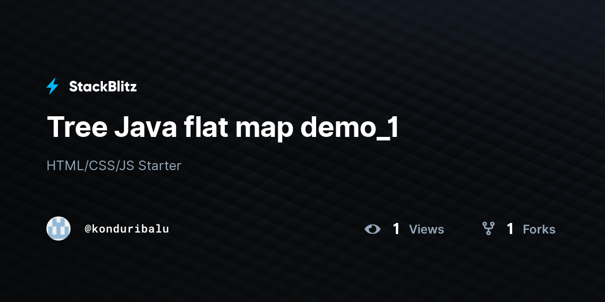 Tree Java flat map demo_1 - StackBlitz