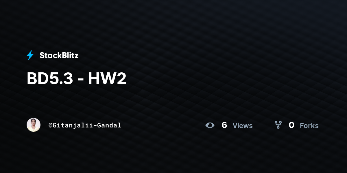 Bd5 3 Hw2 Stackblitz