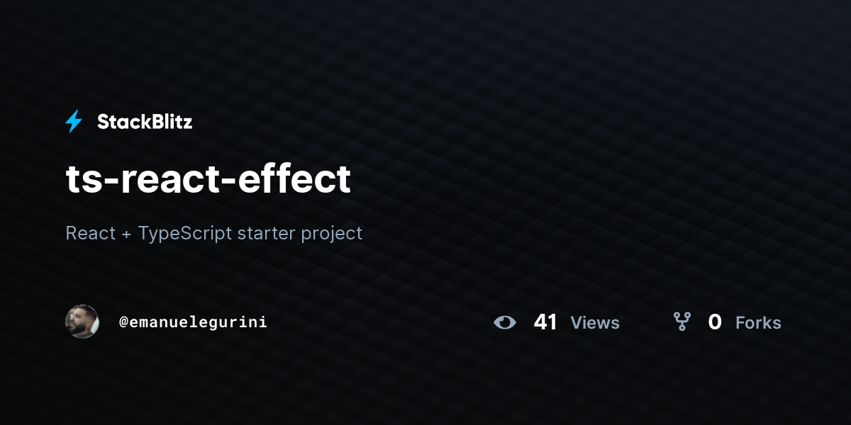 ts-react-effect - StackBlitz