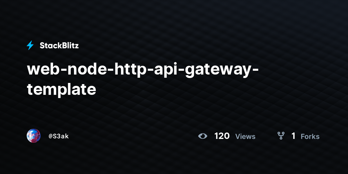 web-node-http-api-gateway-template - StackBlitz