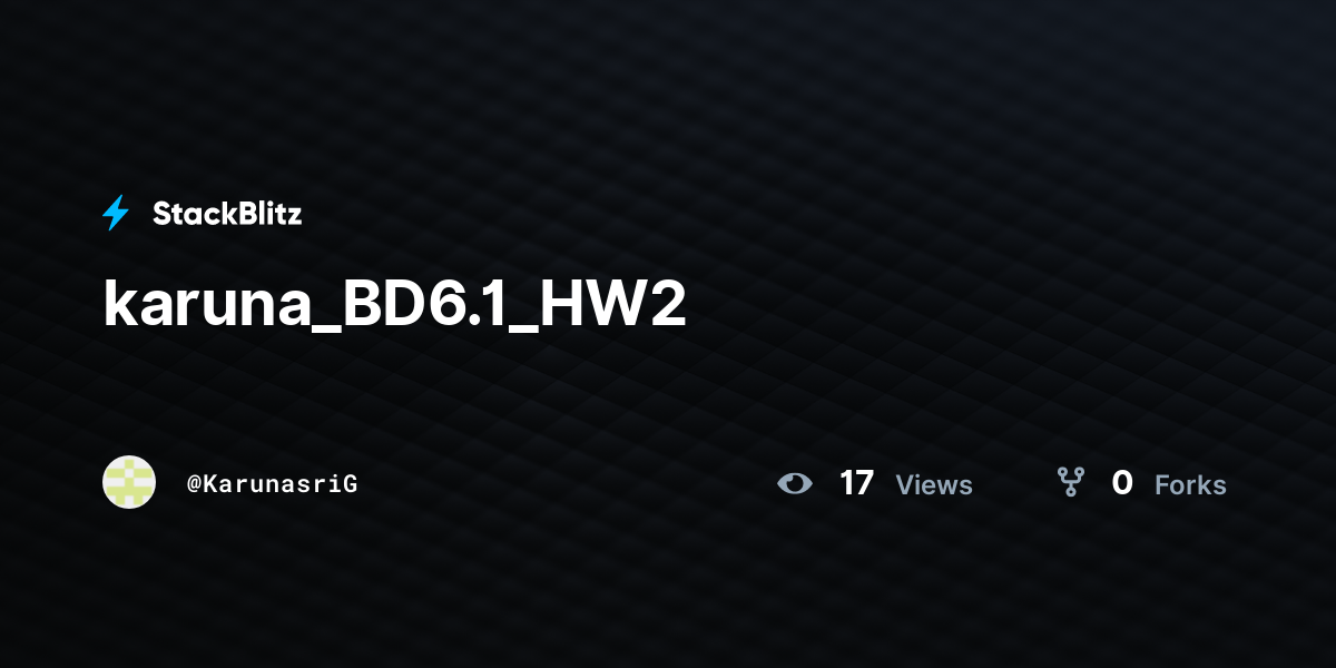 karuna_BD6.1_HW2 - StackBlitz