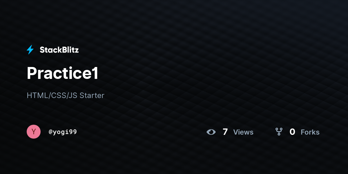 Practice1 - StackBlitz