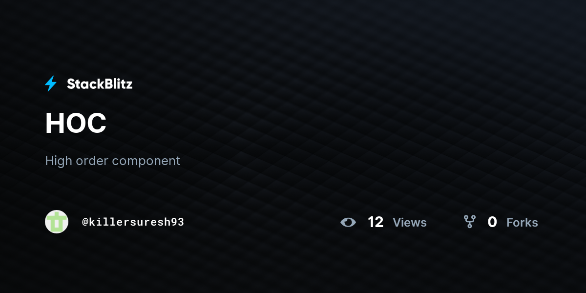 HOC - StackBlitz