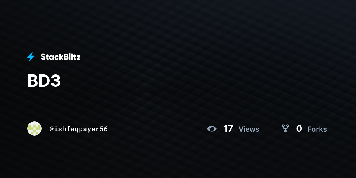 BD3 - StackBlitz