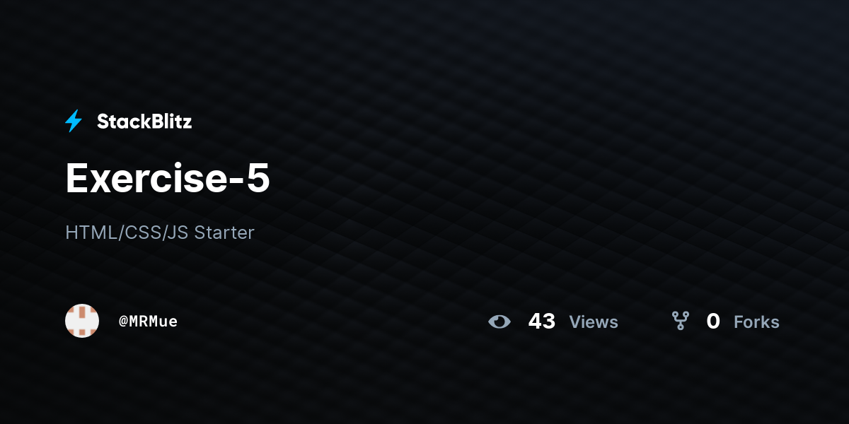 Exercise-5 - StackBlitz