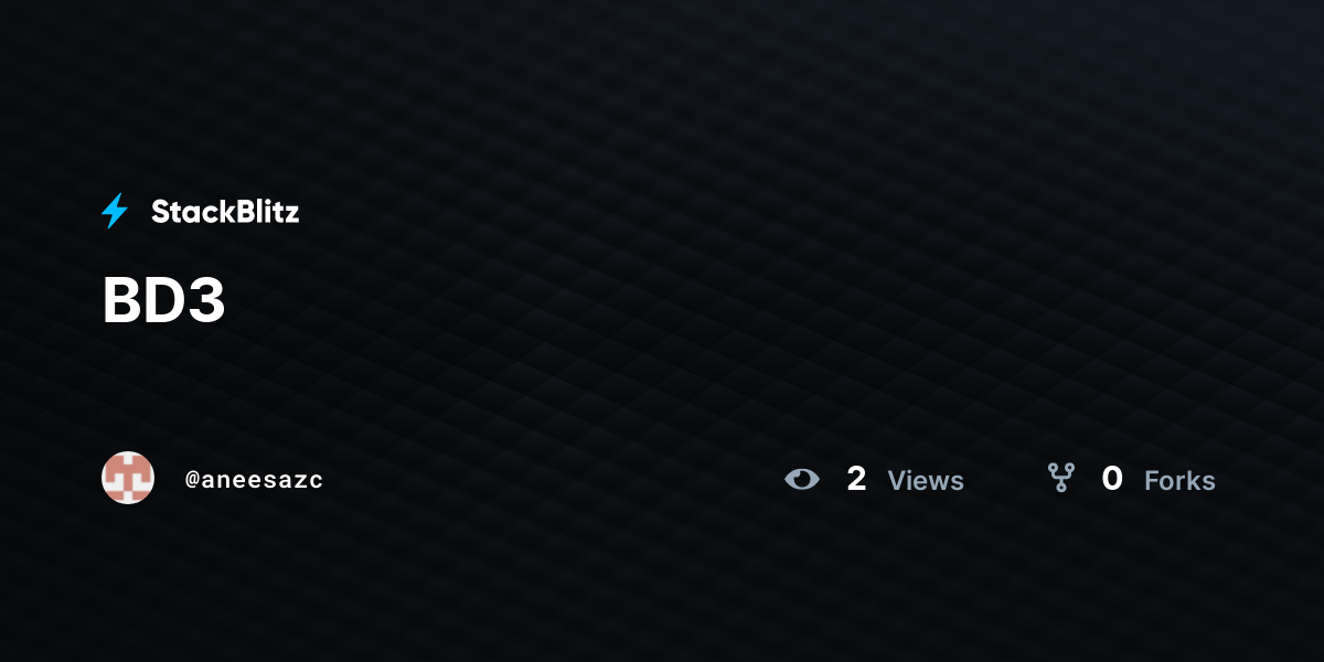 BD3 - StackBlitz