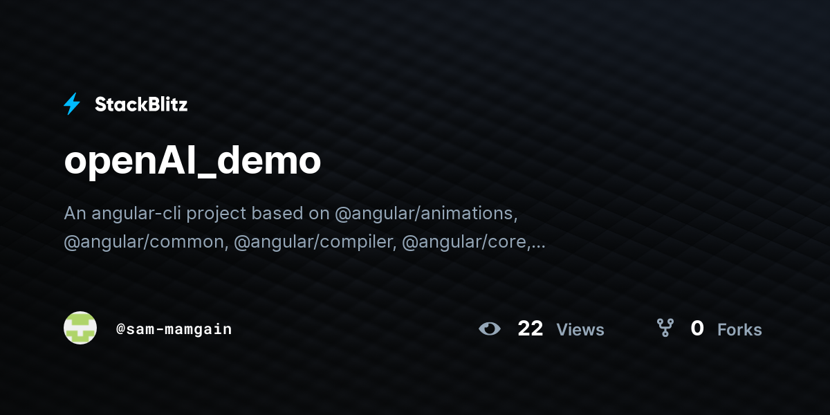 openAI_demo - StackBlitz