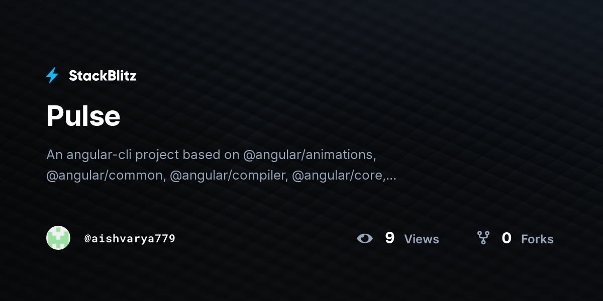 Pulse - StackBlitz