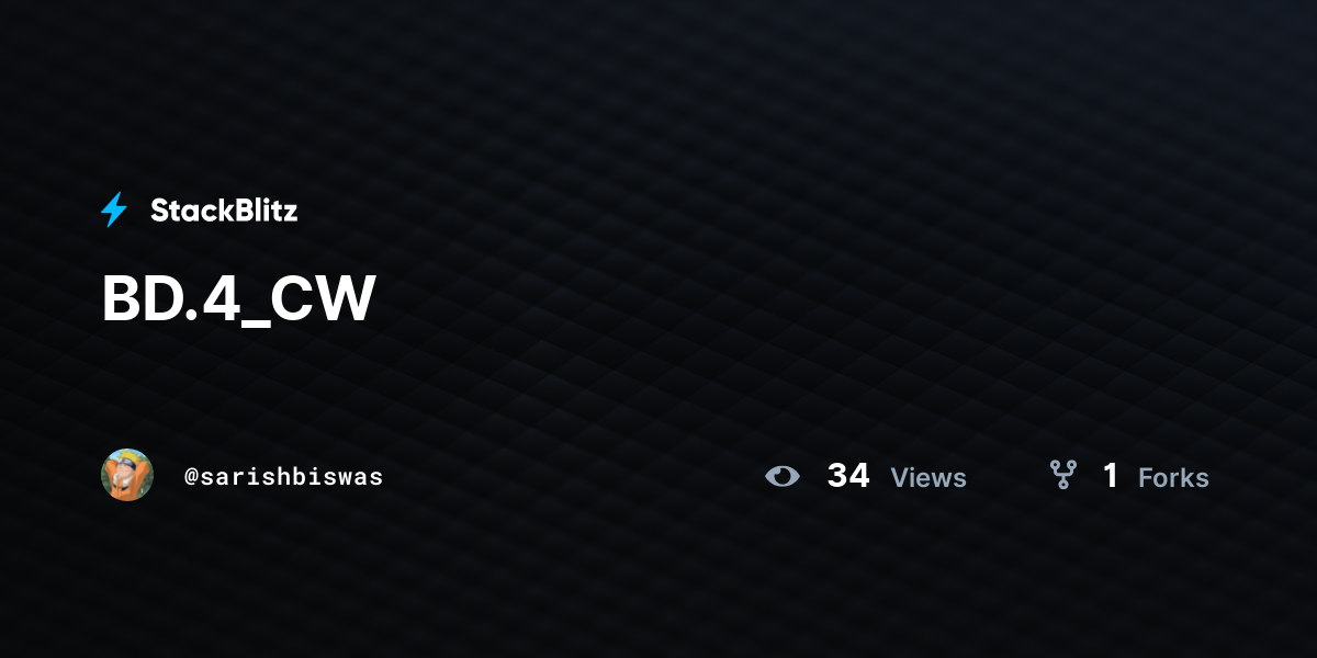 BD.4_CW - StackBlitz