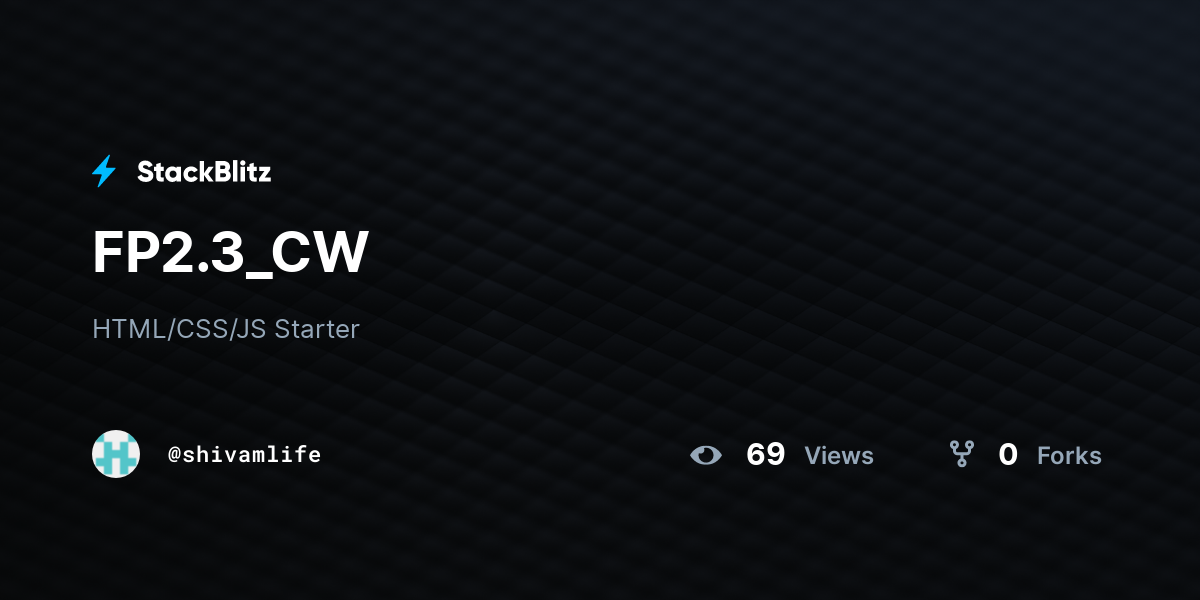 FP2.3_CW - StackBlitz