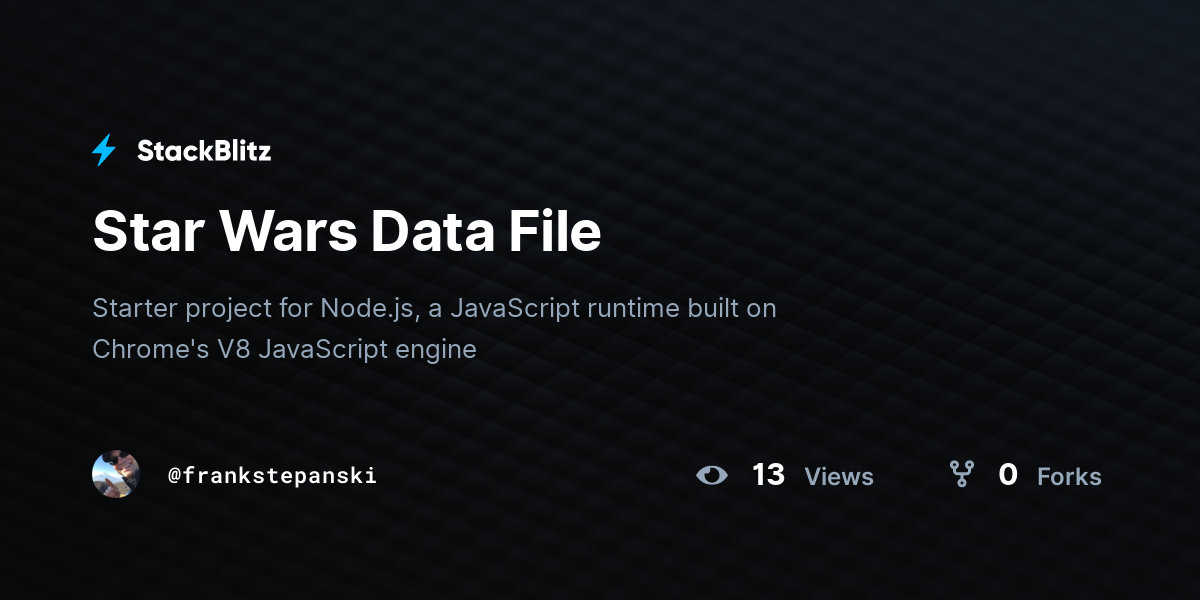 Star Wars Data File - StackBlitz