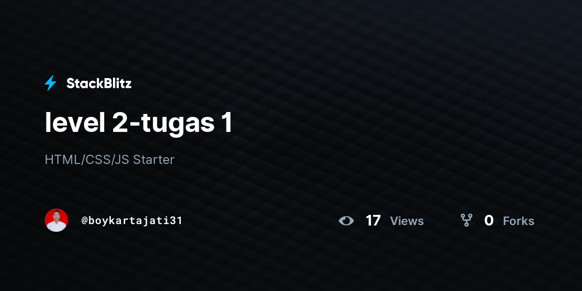 level 2-tugas 1 - StackBlitz