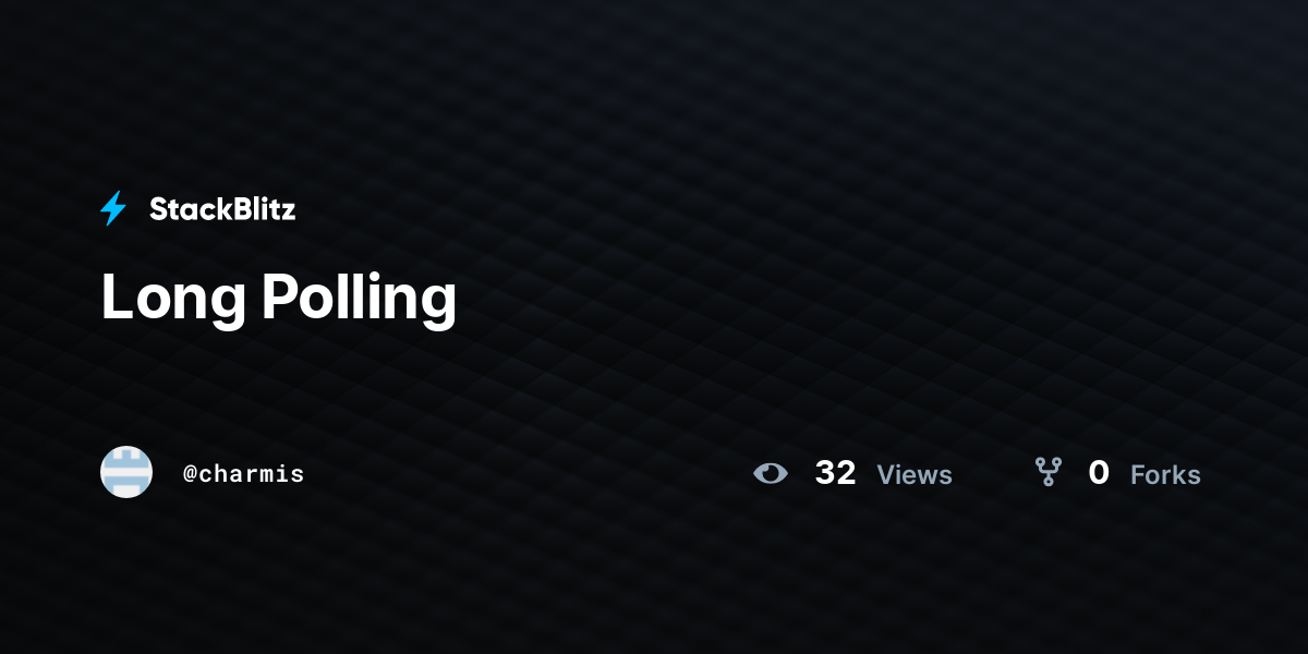 Long Polling - StackBlitz