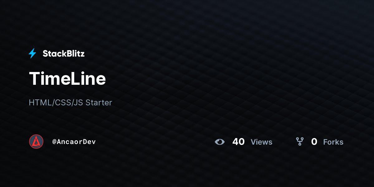 TimeLine - StackBlitz
