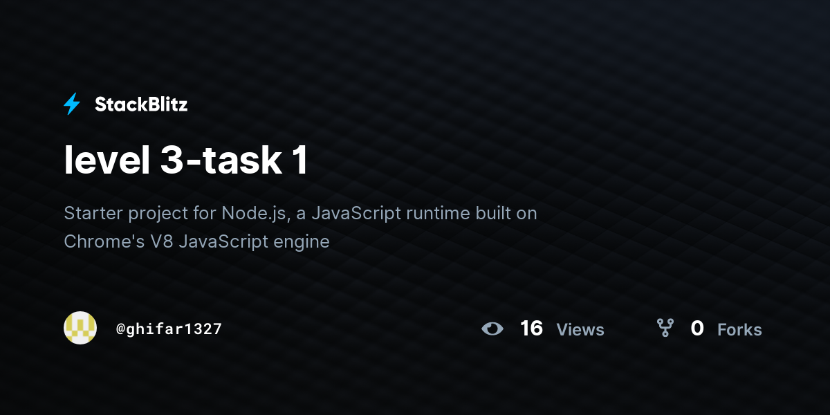 level 3-task 1 - StackBlitz