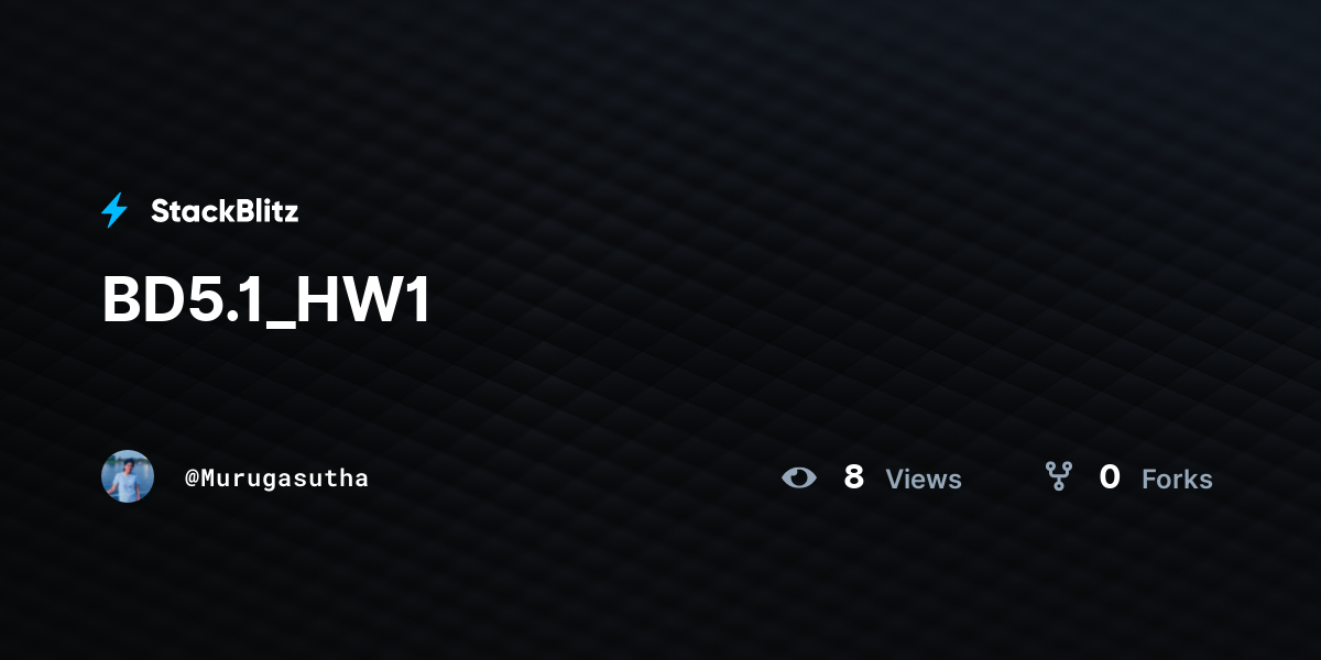 Bd5 1 Hw1 Stackblitz