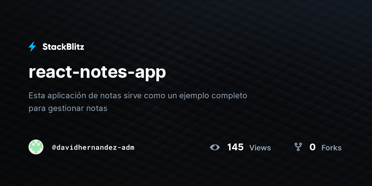 react-notes-app - StackBlitz