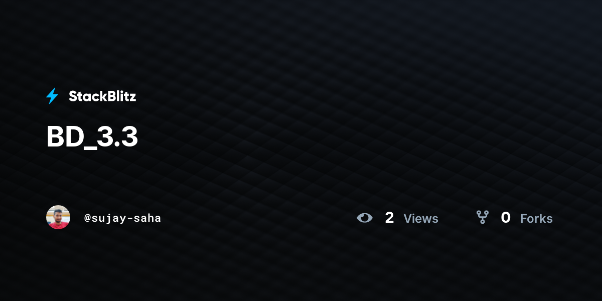 BD_3.3 - StackBlitz