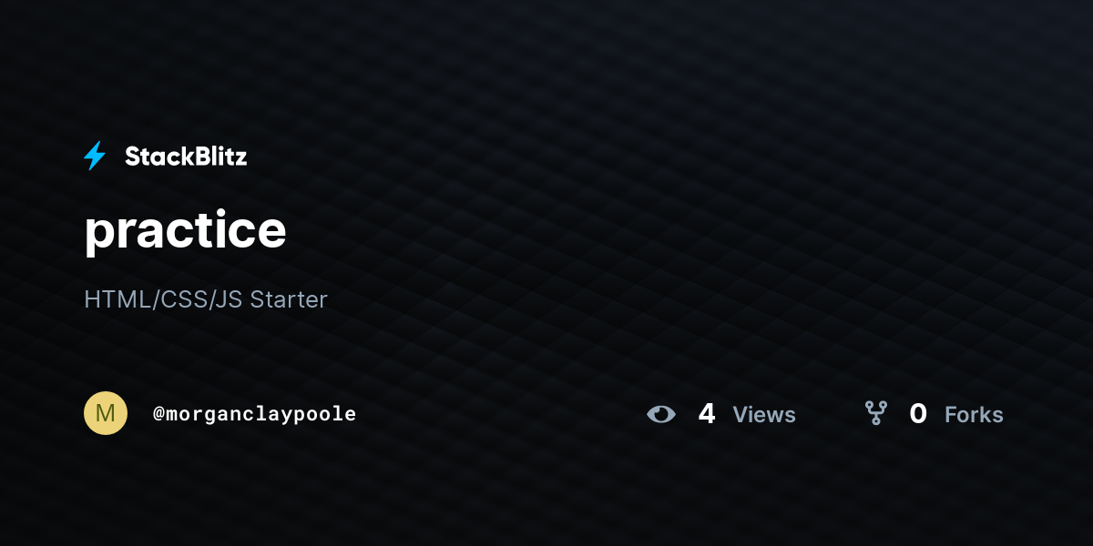 practice - StackBlitz