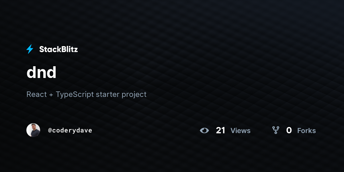 dnd - StackBlitz