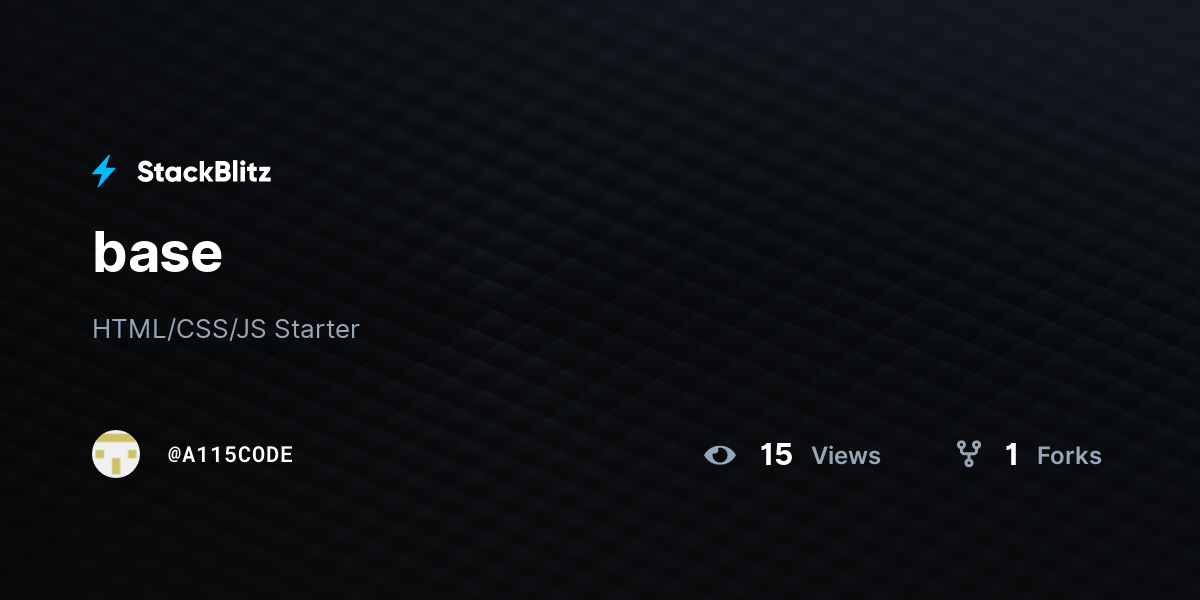 base - StackBlitz