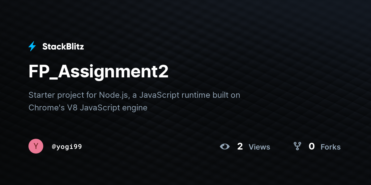 FP_Assignment2 - StackBlitz