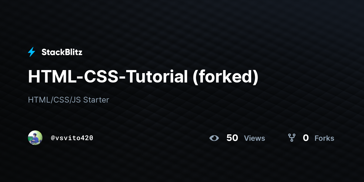 HTML-CSS-Tutorial (forked) - StackBlitz