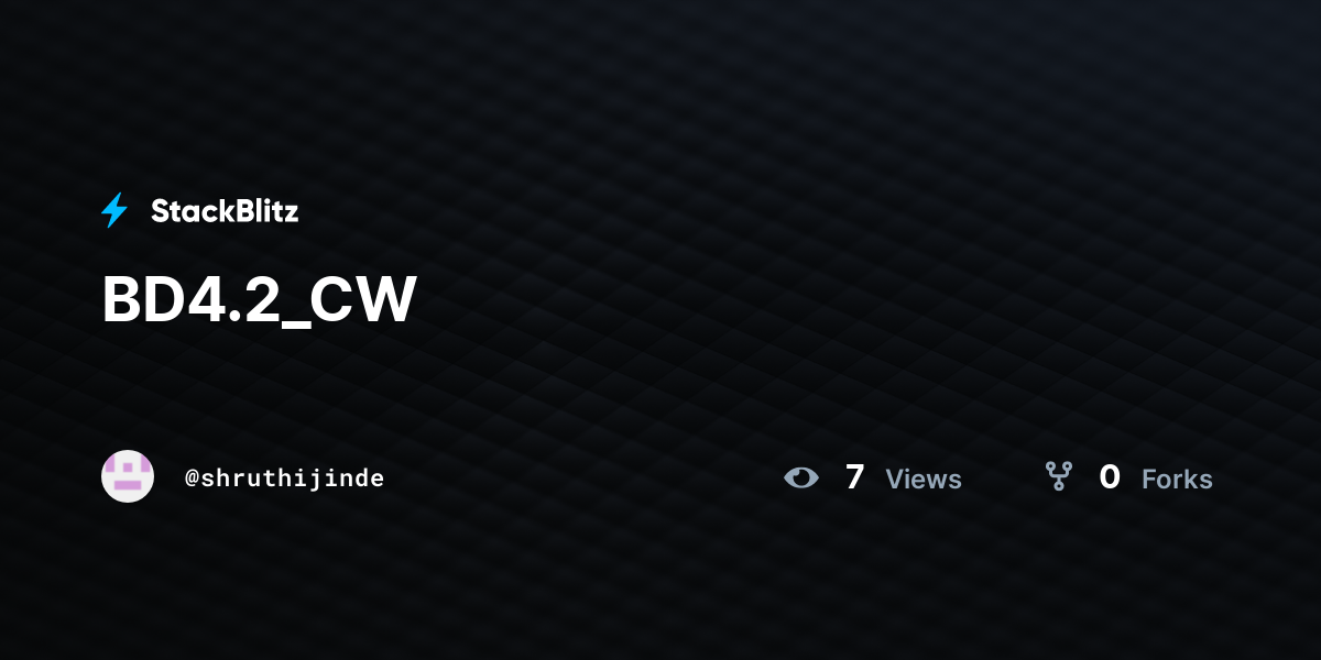 Bd4 2 Cw Stackblitz