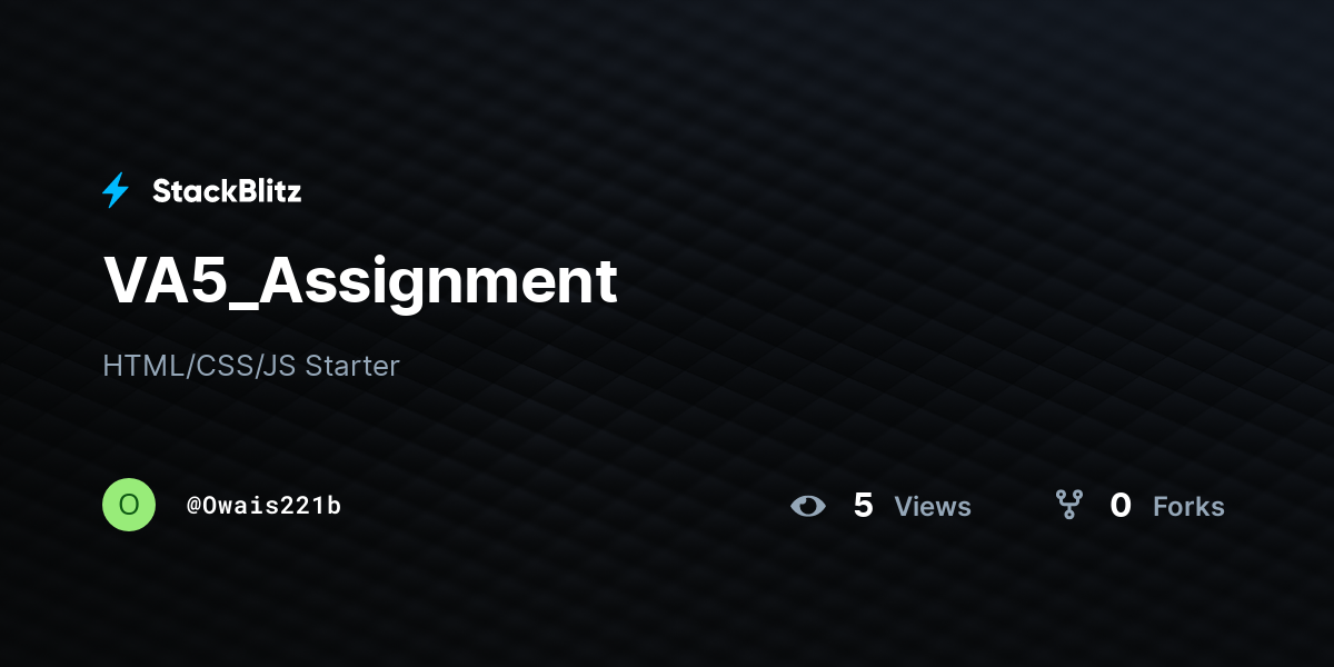 VA5_Assignment - StackBlitz