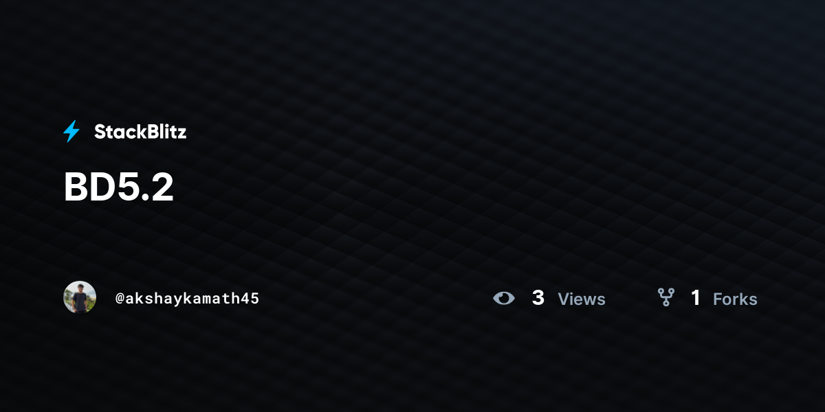 BD5.2 - StackBlitz