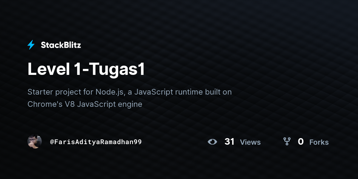 Level 1 Tugas1 Stackblitz