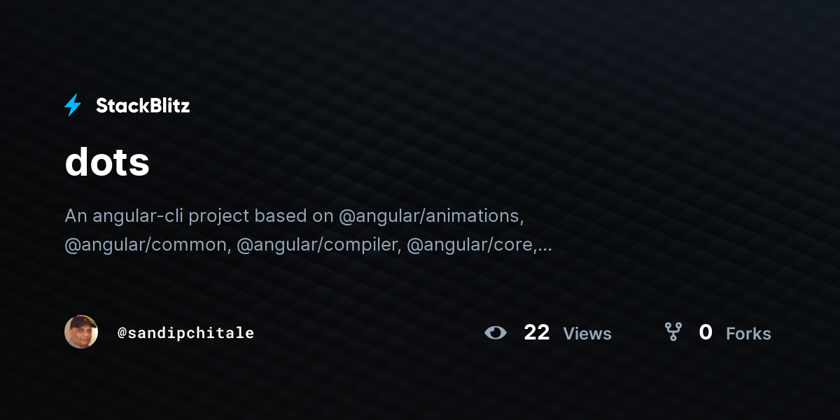 dots - StackBlitz