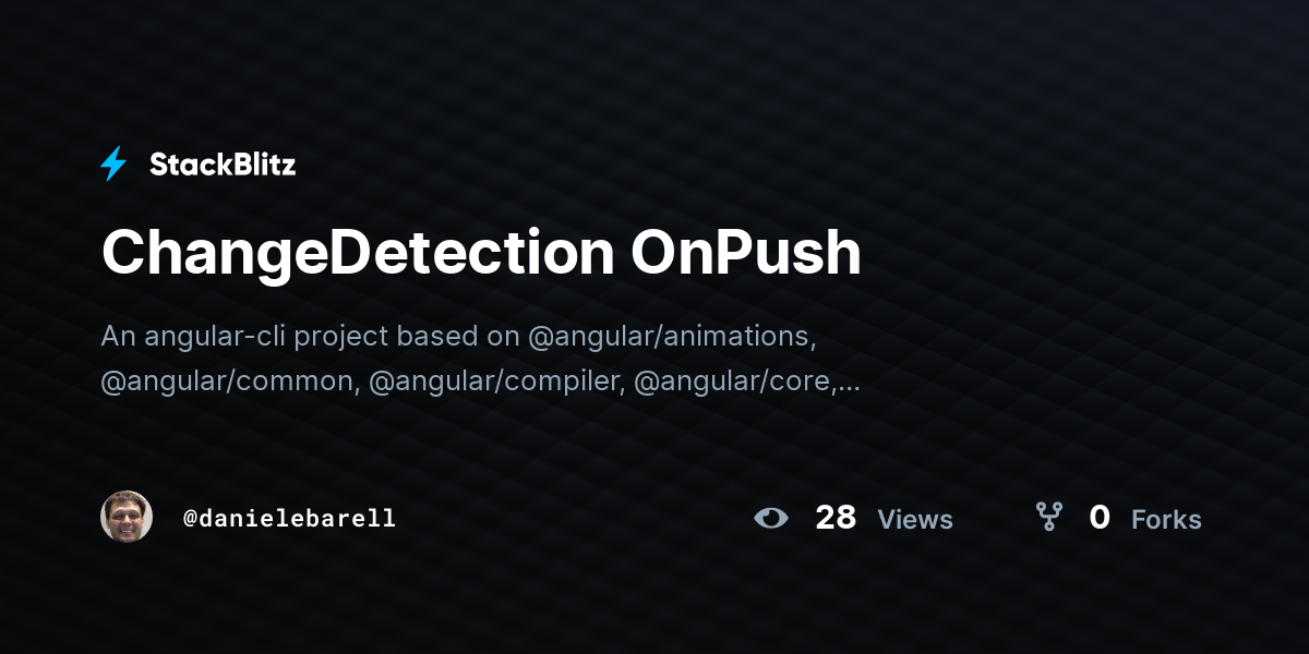 ChangeDetection OnPush - StackBlitz