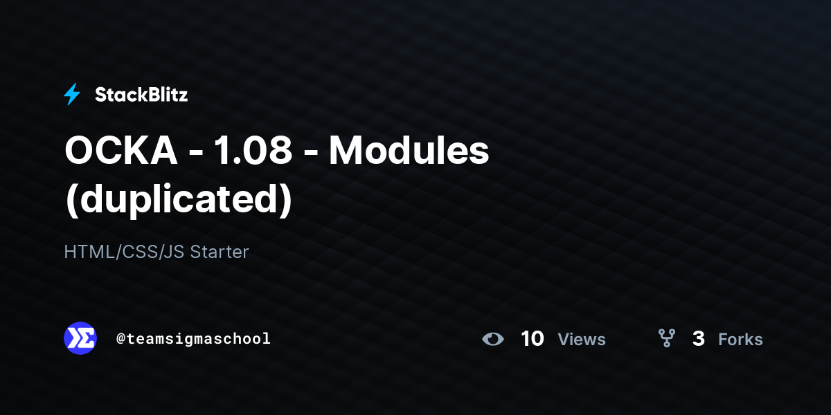 OCKA - 1.08 - Modules (duplicated) - StackBlitz